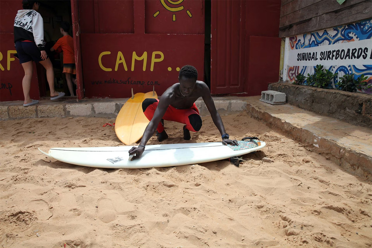 Senegalese entrepreneur creates first locally made surfboards - The ...