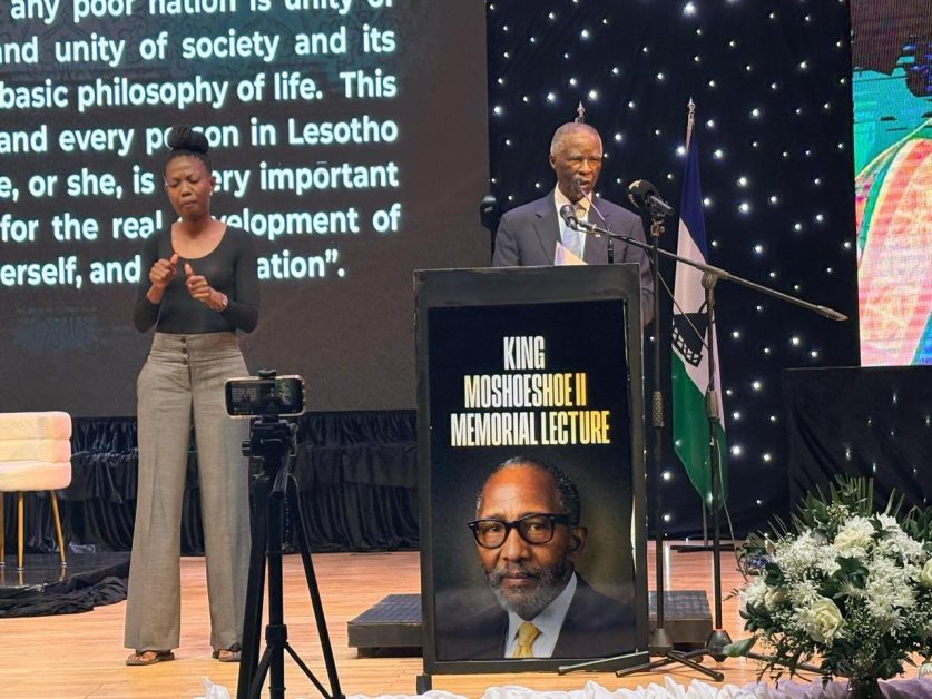 “His majesty King Moshoeshoe: to exemplary African leadership which ...